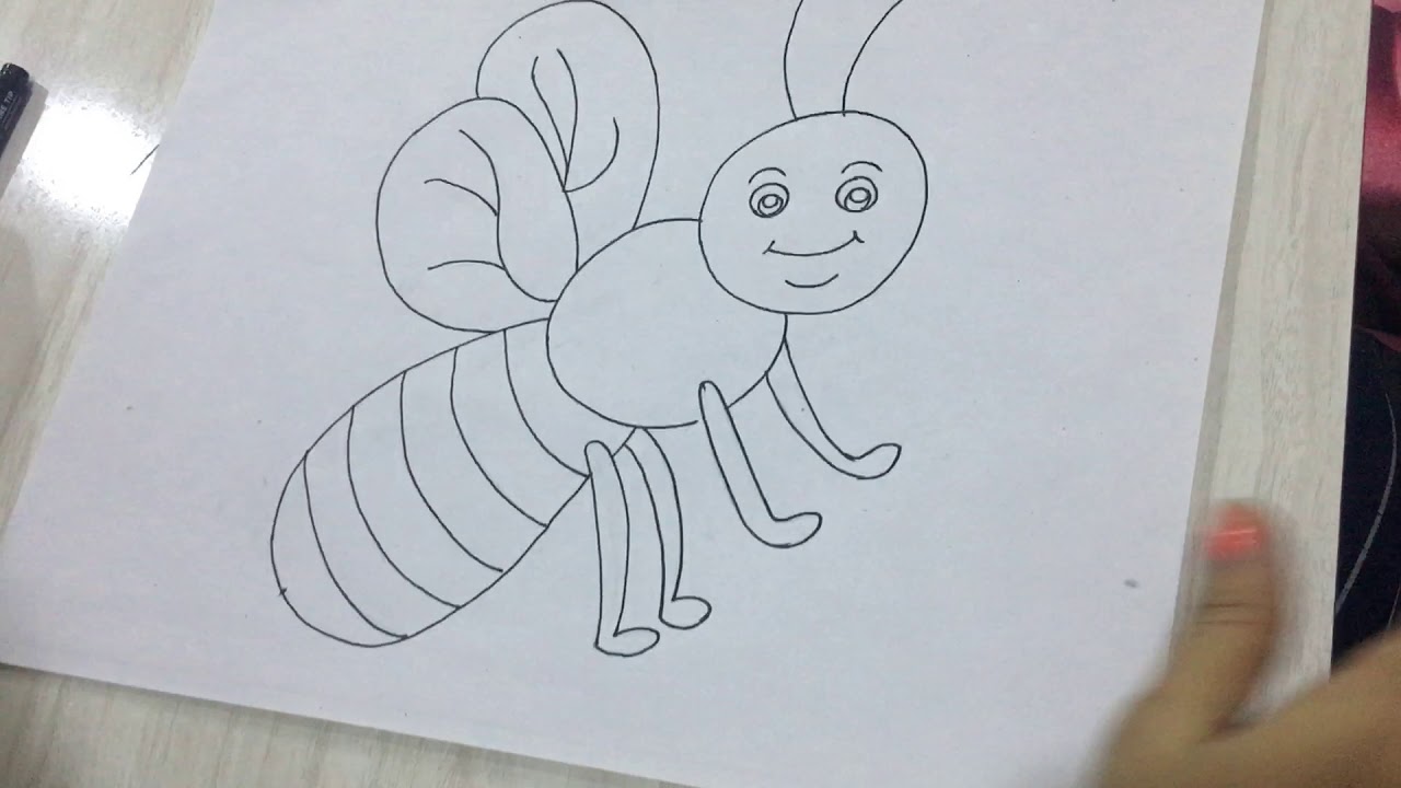 class 3 subject - Drawing Topic - Drawing a honeybee Hemali - YouTube