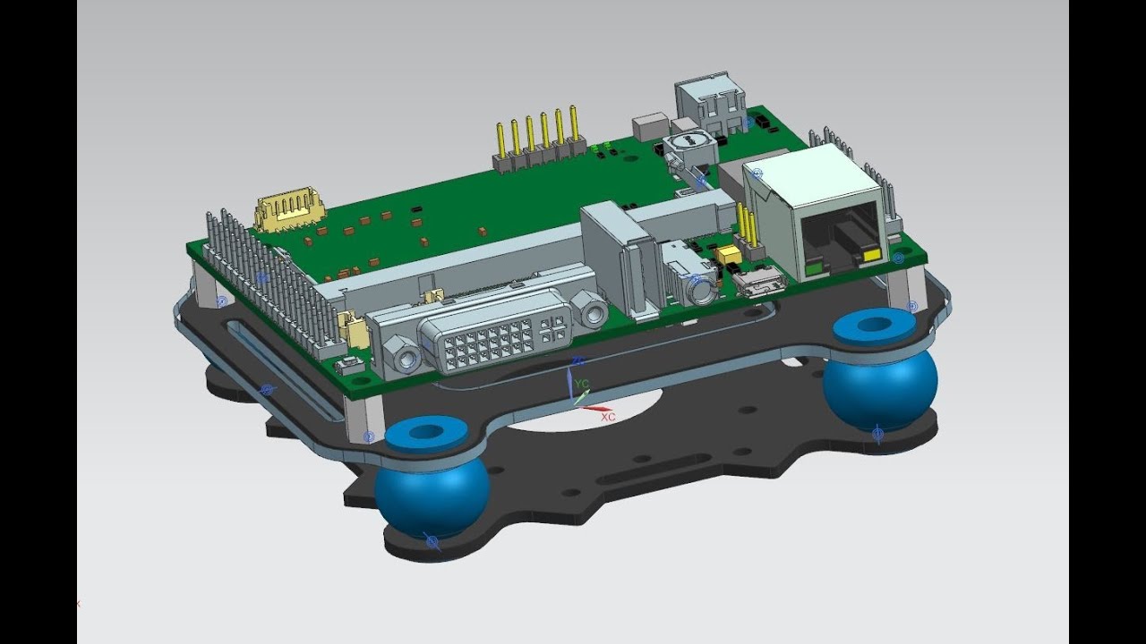 Quadcopter PCB - TdxCopter NX CAD Design - YouTube