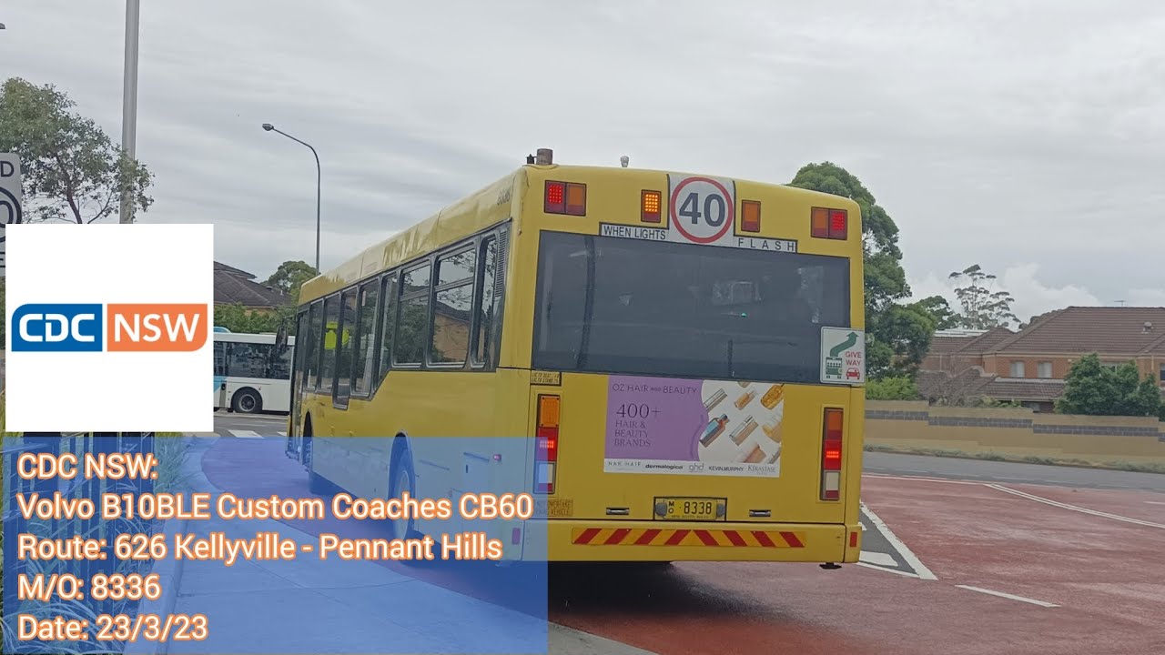 CDC NSW: Volvo B10BLE Custom Coaches CB60 ( ZF/ Custom Coaches) - YouTube