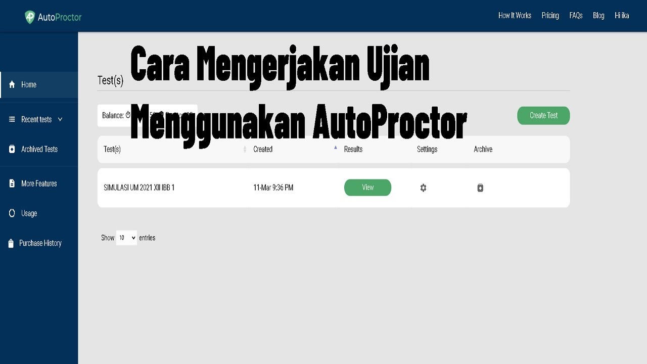 Cara Mengerjakan Ujian Menggunakan AutoProctor - YouTube