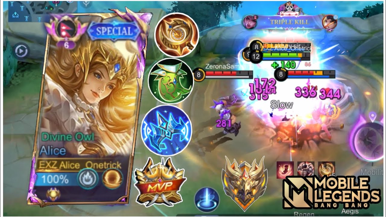 How To Alice VS Phoveus EXP Lane | Alice Best Build And Full Gameplay ...