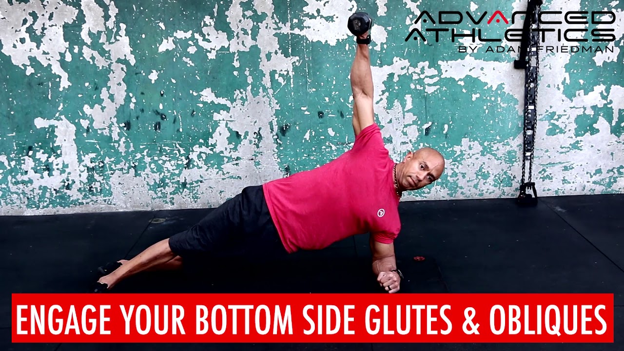 Advanced Athletics - Side Plank With 90 Degree Arm Raise - YouTube