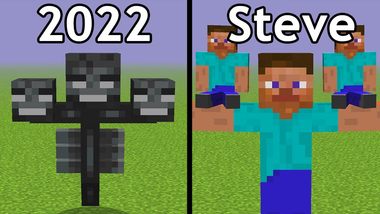 minecraft textures 2022 vs steve - YouTube