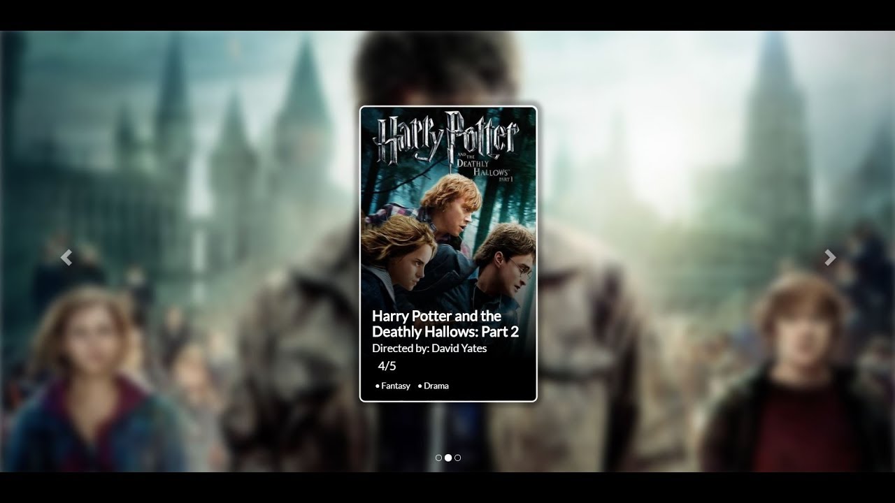 HTML || CSS Movie Review System UI with Carousel - Part 1 - YouTube