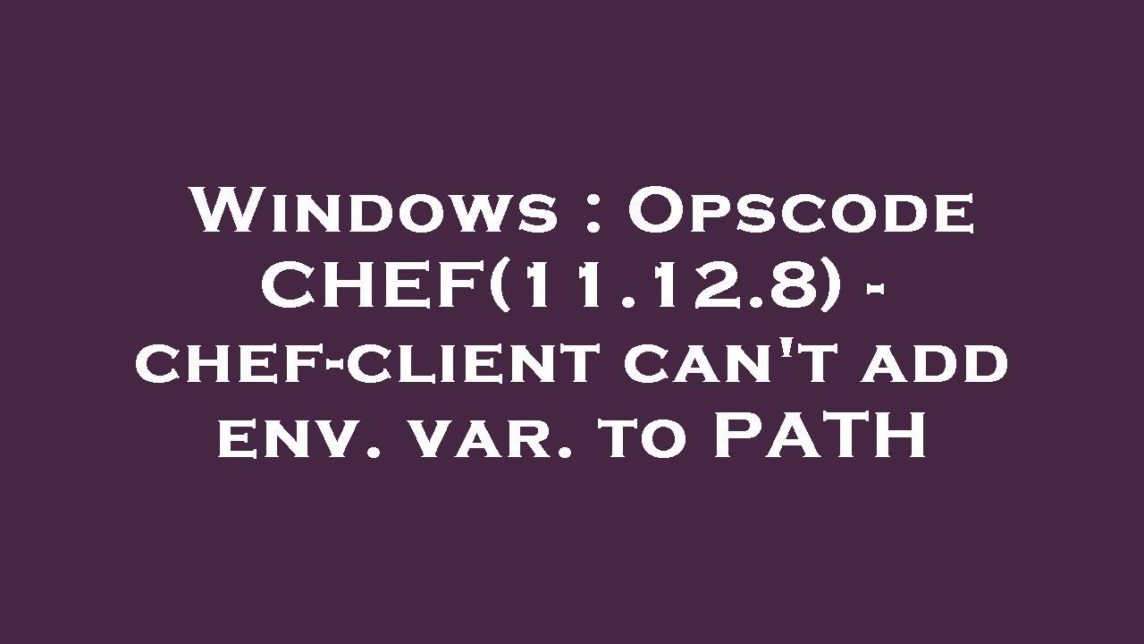 Opscode Chef Remotex