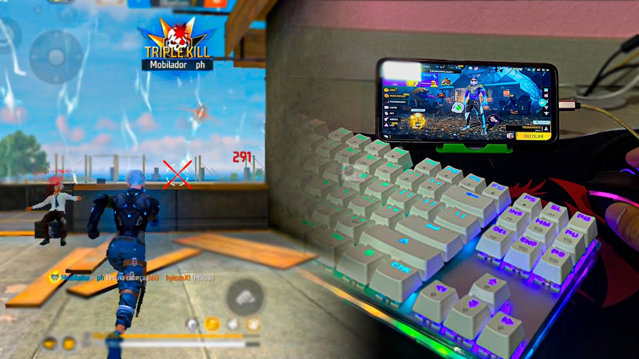 A MELHOR SENSIBILIDADE DO SETUP GAMER BARATO - teclado e mouse no ...