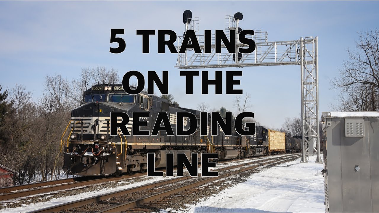 5 Train trip on the NS Reading Line - 02/02/2019 - YouTube