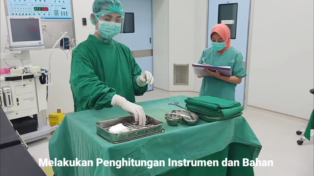 Pelatihan Kamar Bedah, Cara Set Alat Instrumen Kamar Operasi - YouTube