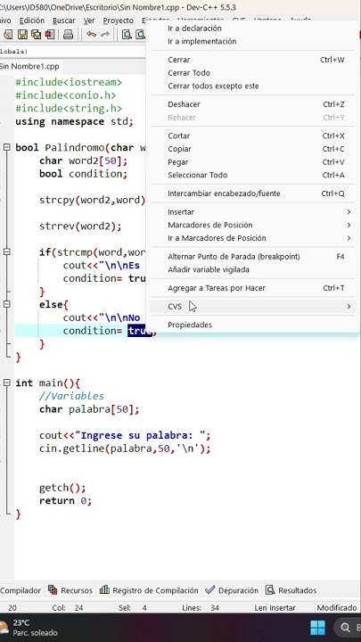 Palabra Palindromo en C++ | ProgramadorJS - YouTube