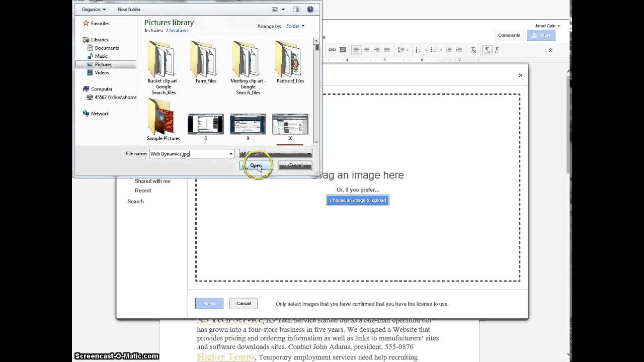 Inserting An Image - YouTube