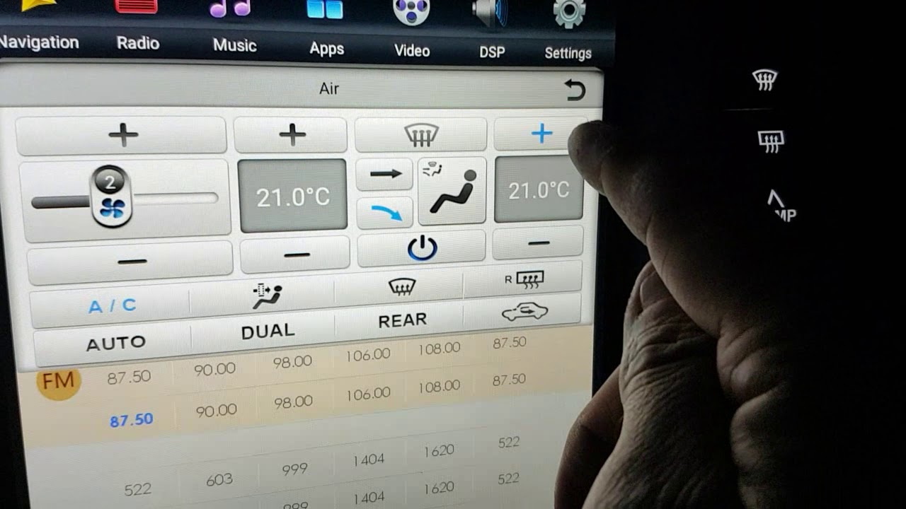 AC main upper panel - temp control not working - YouTube