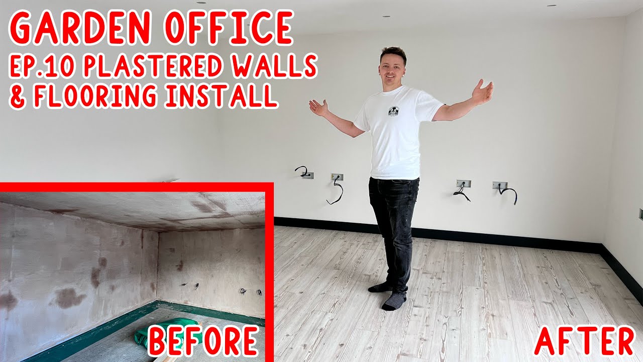 Ep.7 - Plastering/ Painting and Installing Flooring - Building a Garden ...