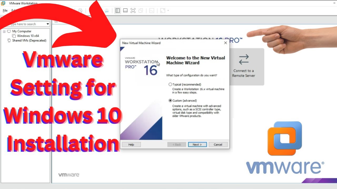 VMware Settings Process for Windows 10 Installation - YouTube