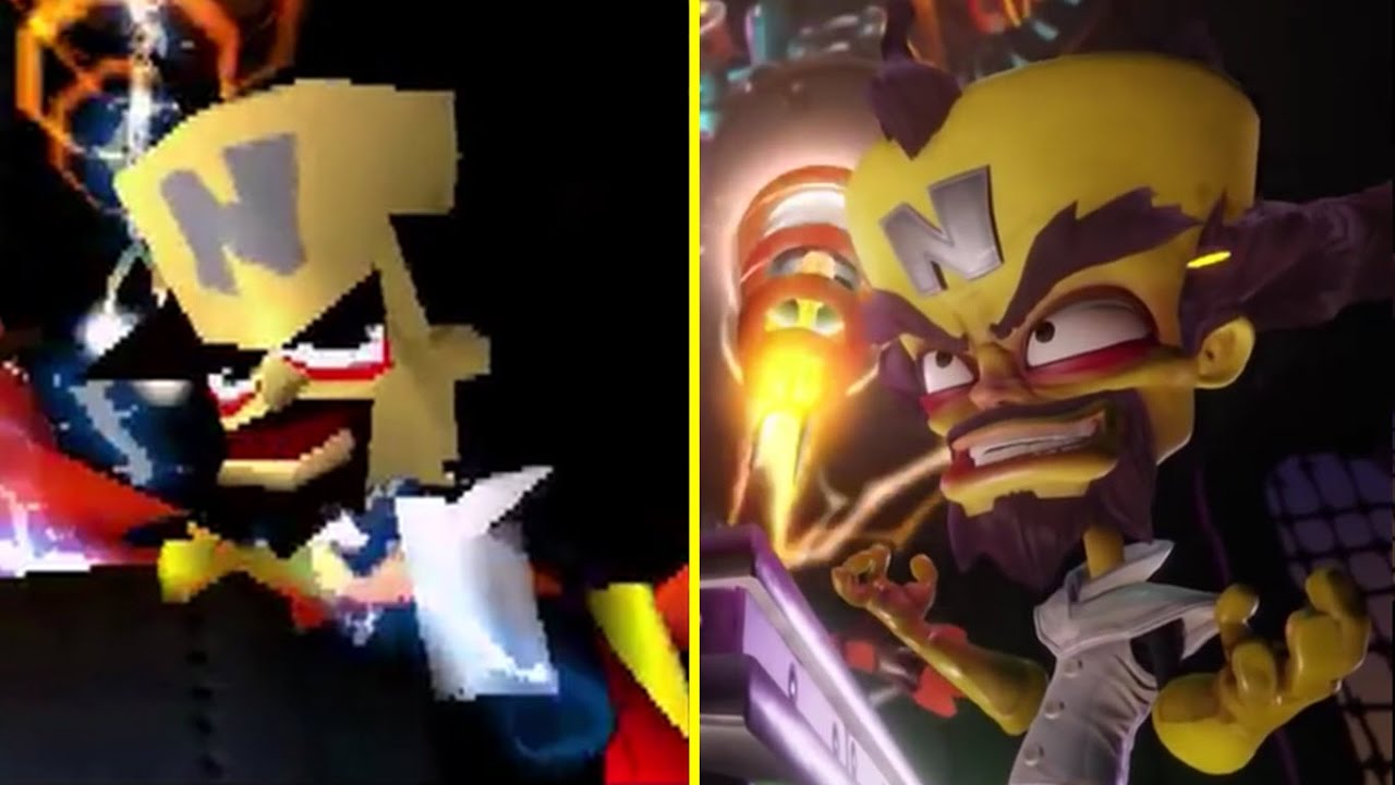 Crash Bandicoot 1 Original PS1 vs PS4 Remaster Intro Graphics ...