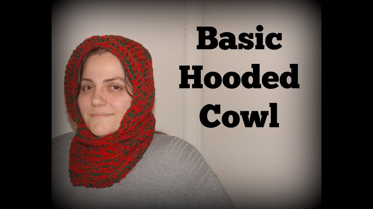 How To Make A Basic Hooded Cowl On A Loom - YouTube