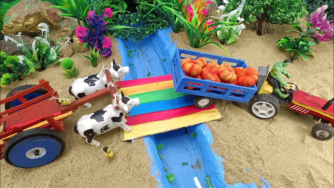 Top most creative diy farming Science project Farm Diorama Bullock cart ...