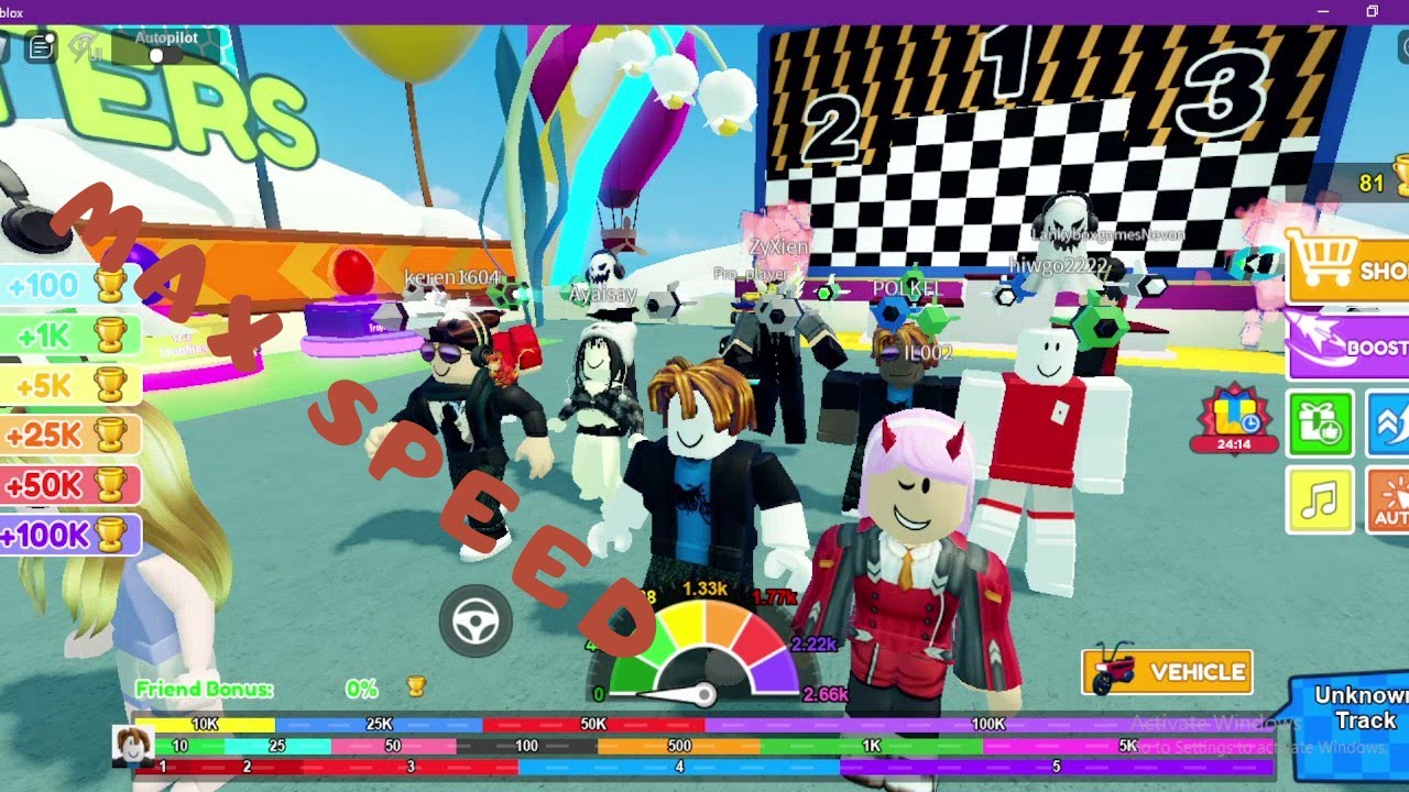 ROBLOX MAX SPEED DENGAN KECEPATAN PENUH - YouTube