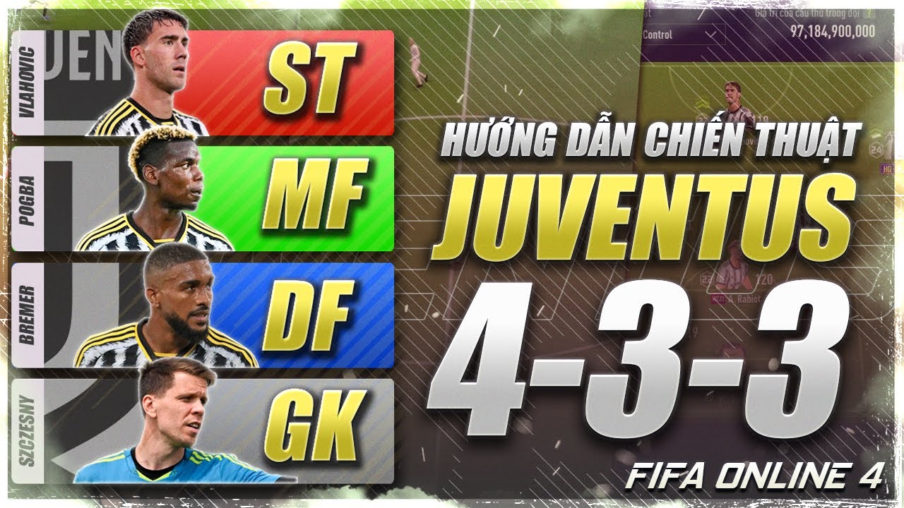 HƯỚNG DẪN CHIẾN THUẬT 4-3-3 CÙNG TEAM COLOR JUVENTUS NGON BỔ RẺ - FO4 ...