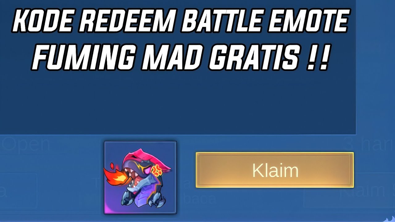 KODE REDEEM BATTLE EMOTE LIMITED GRATIS!! SEMUA BISA DAPAT EMOT ...