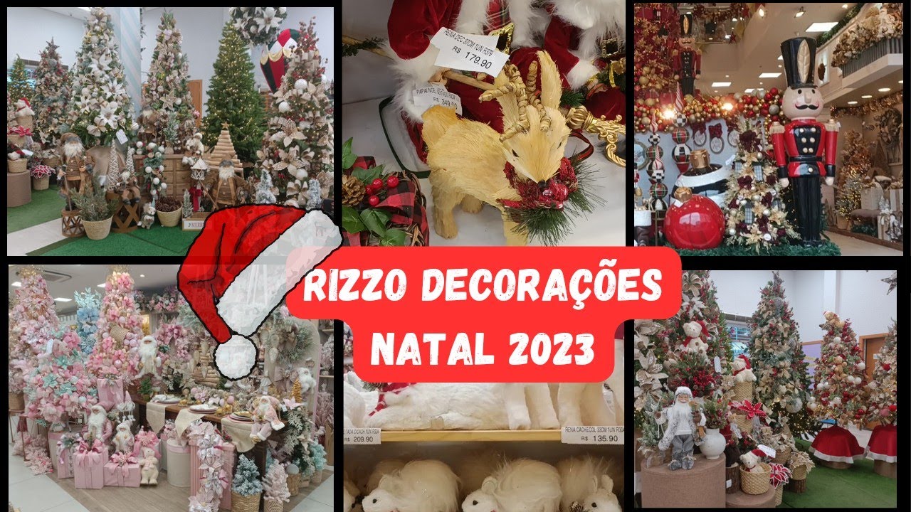 Decoração natal 2023 Tour loja Rizzo - YouTube