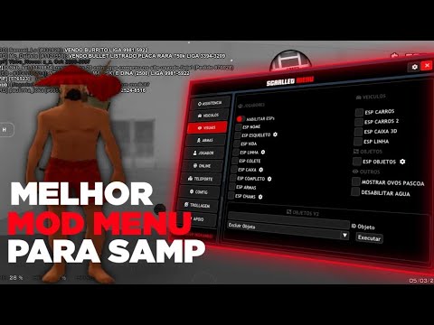 UNICO!! MELHOR MOD MENU PARA SAMP COM AS MELHORES FUNÇÕES!! - YouTube