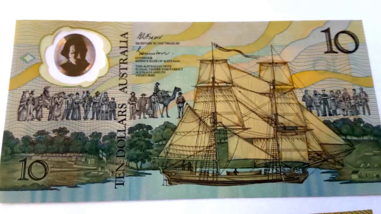 Australian $10 banknotes 1988 - YouTube