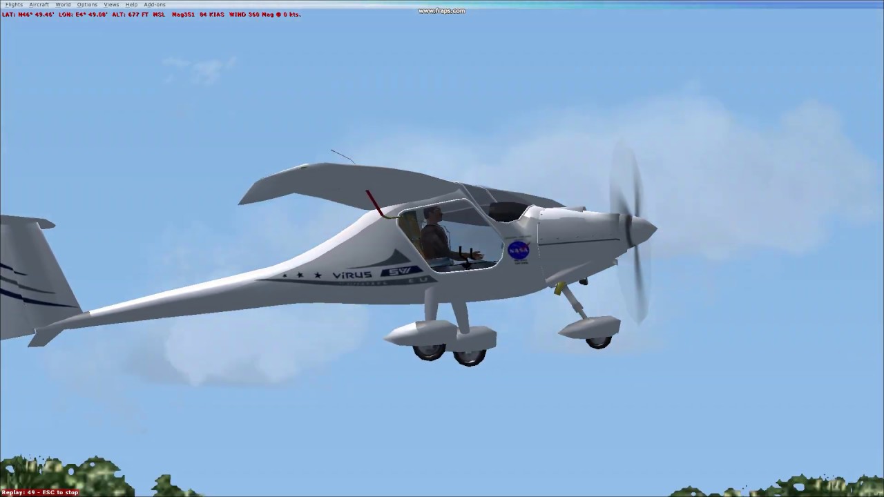 ULM Pipistrel Virus SW 80 pour FSX et P3D - YouTube