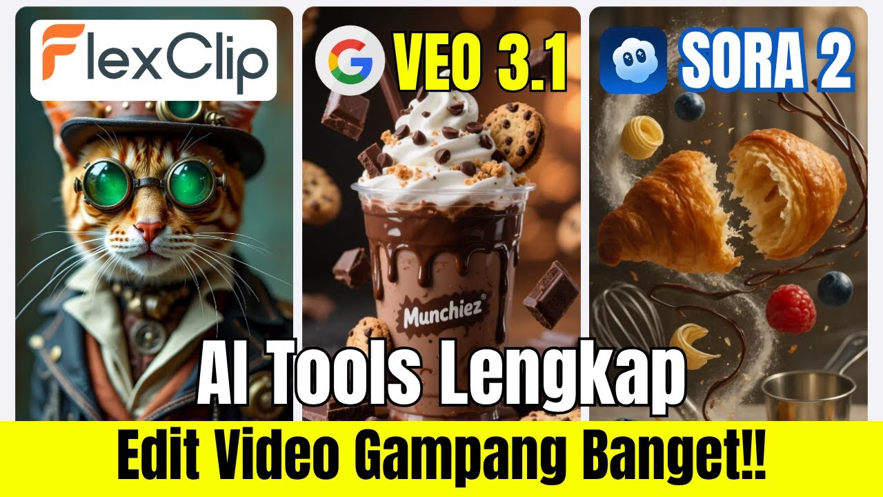 AI Tools Lengkap !! Edit Video Keren Jadi Gampang Pake FlexClip - YouTube