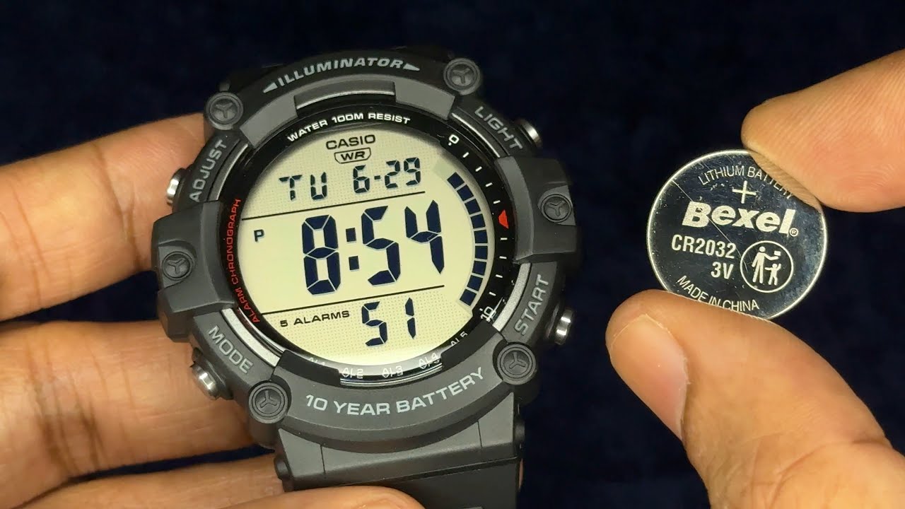 Casio Watch AE1500WH - Battery Replacement - YouTube