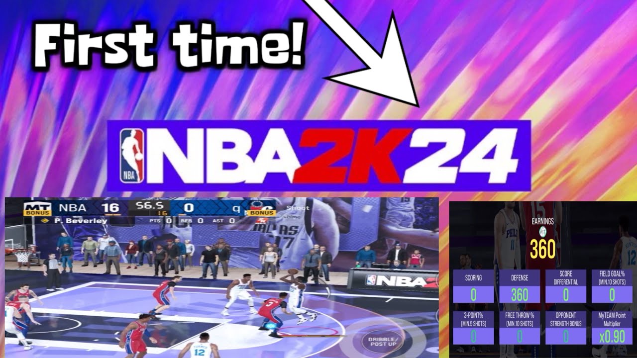 My first time playing 2k Nba - YouTube