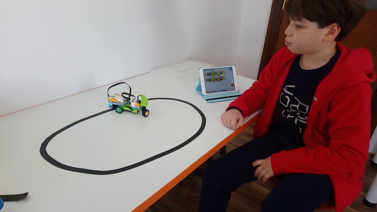 Line Follower Fish (Can Doruk) Robotik ve Kodlama Lego Wedo 2.0 - YouTube