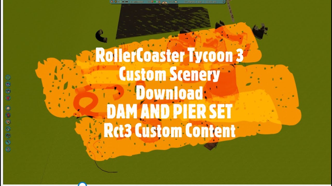 RollerCoaster Tycoon 3 Custom Scenery Download DAM AND PIER SET Rct3 ...
