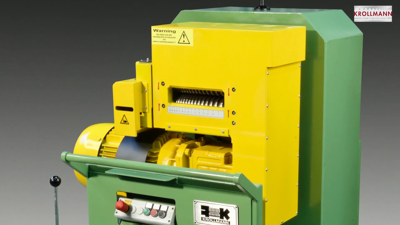 Krollmann standard roll pointing machine - YouTube