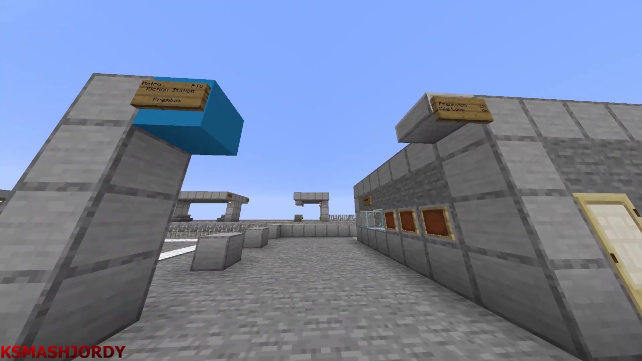 Minecraft Melbourne Fictional Railway Station - FULL TOUR - YouTube