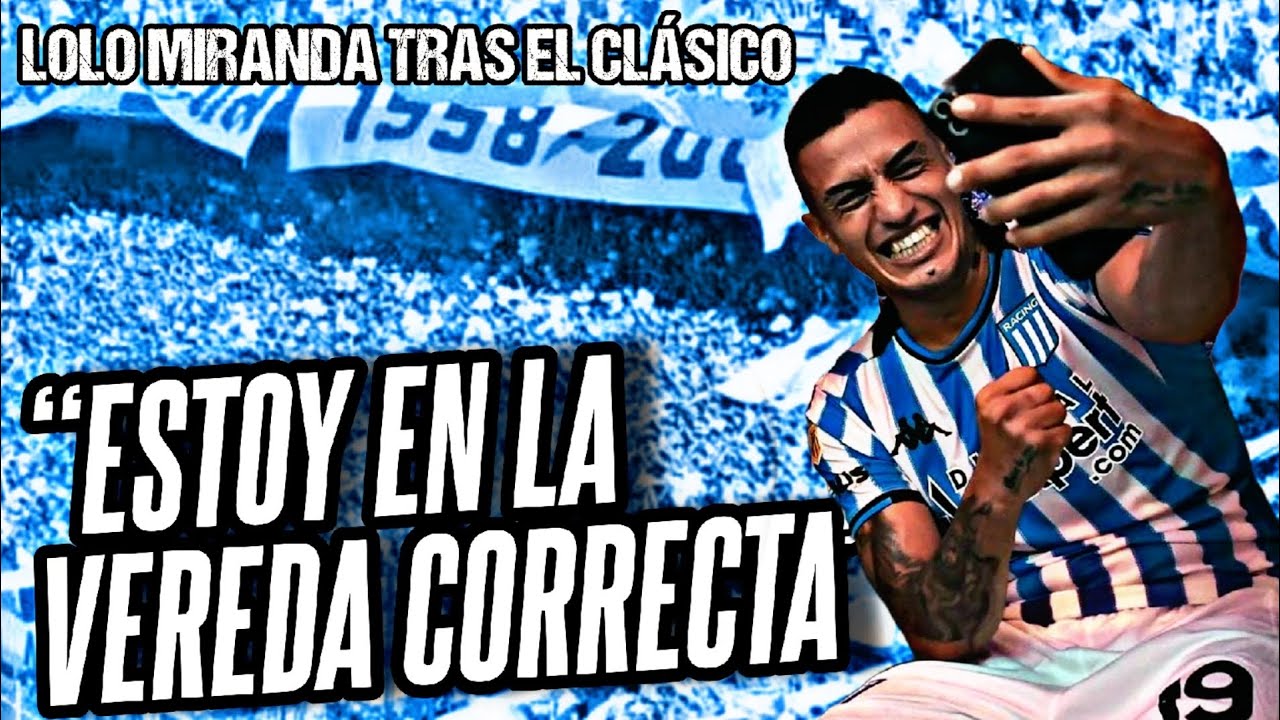 🔥 LOLO MIRANDA feliz por el triunfo de RACING vivió el CLÁSICO con ...