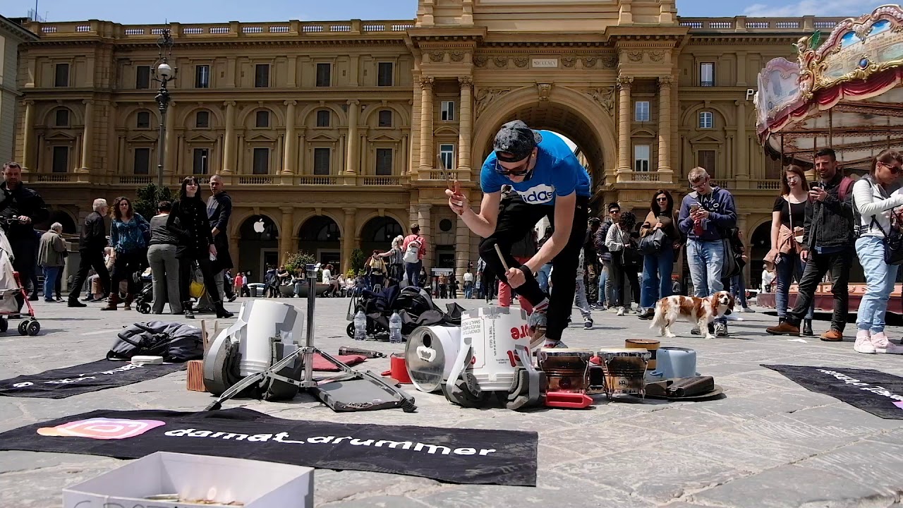 Street Techno Artist! DAMAT DRUMMER #damatdrummer - YouTube