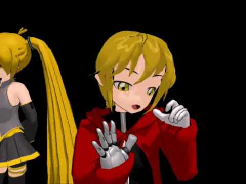 MMD: Lonely Tropical Blondes (Neru Akita and Edward Elric) - YouTube