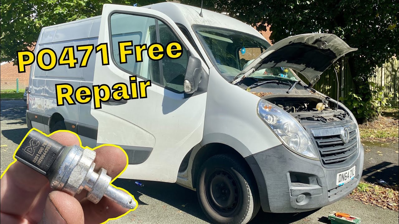 Vauxhall Movano Exhaust Pressure Fault P0471 Repair. Renault Master ...