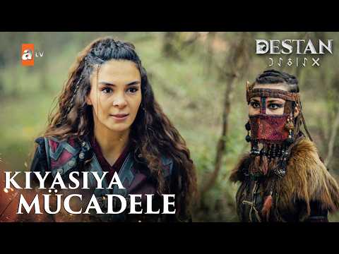 Akkız, Sayina ile birebir mücadele ediyor - Destan 25. Bölüm