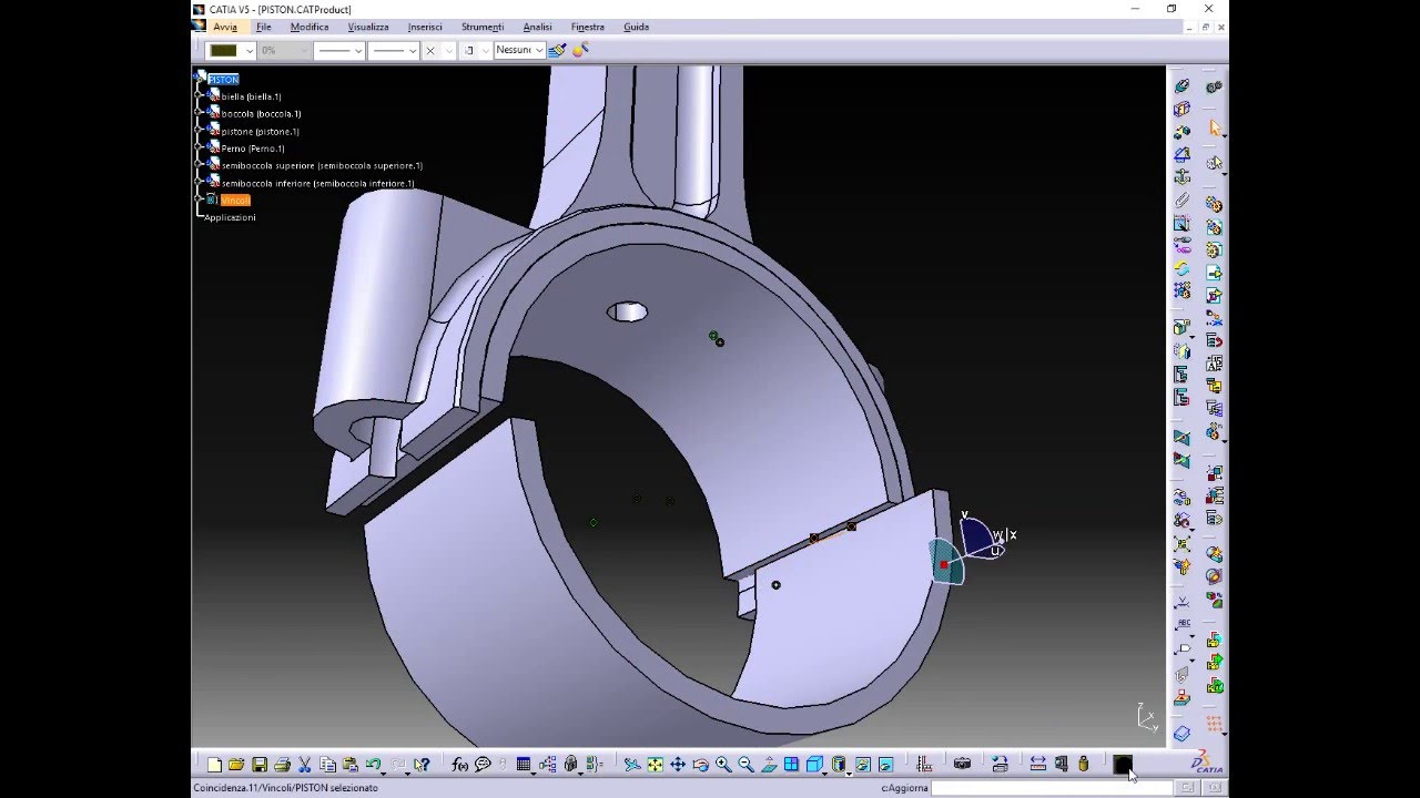 Catia v5 Engine - Part 2 - YouTube