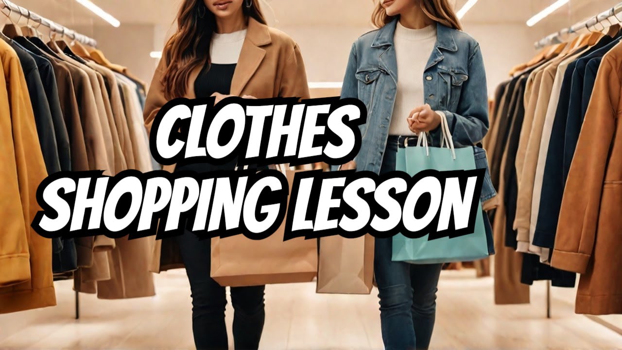 Shopping for Clothes – English Language Learners - YouTube