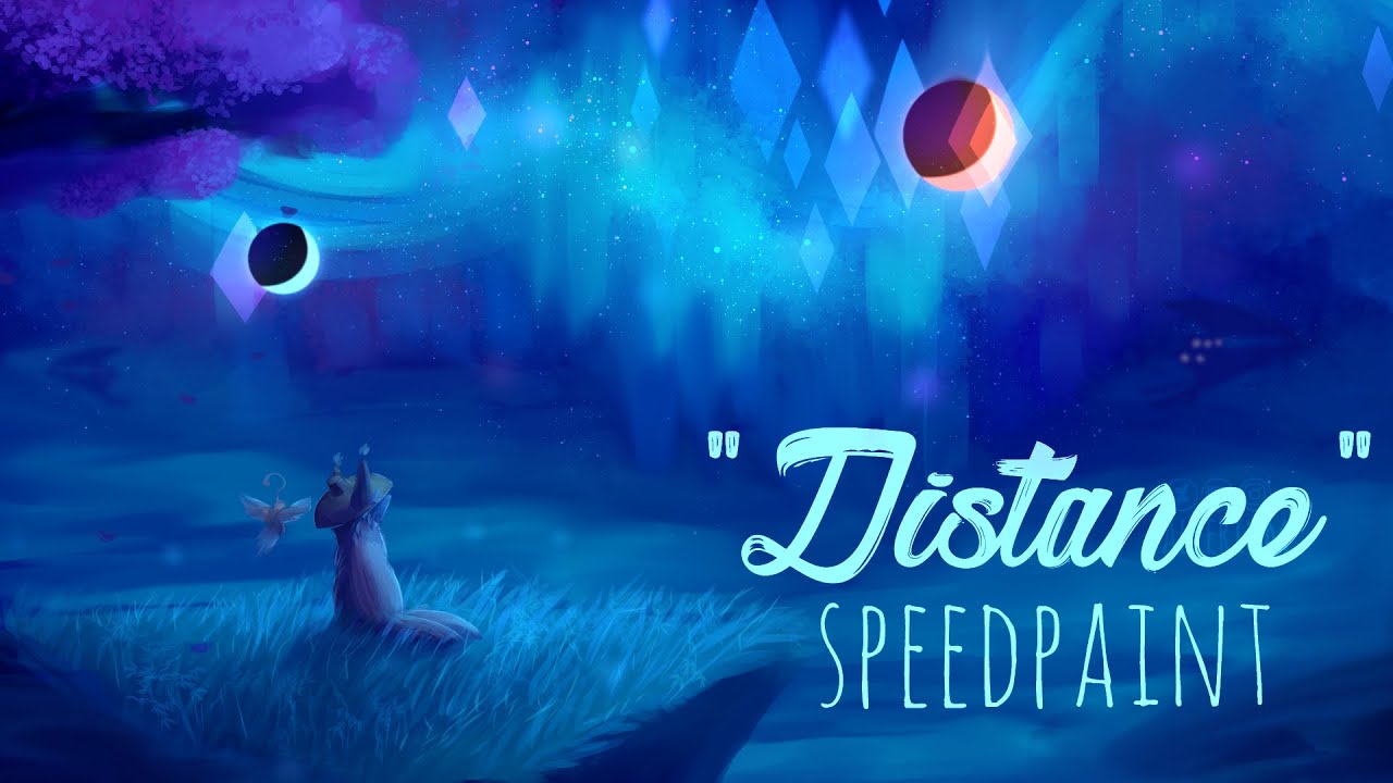 "Distance" | Digital Art Process | SPEEDPAINT - YouTube