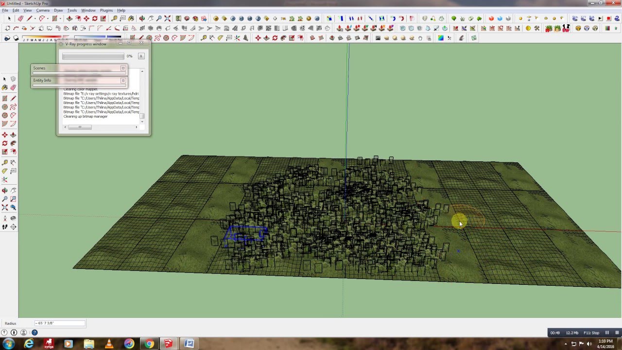sketchup Raytracer spray tool - YouTube