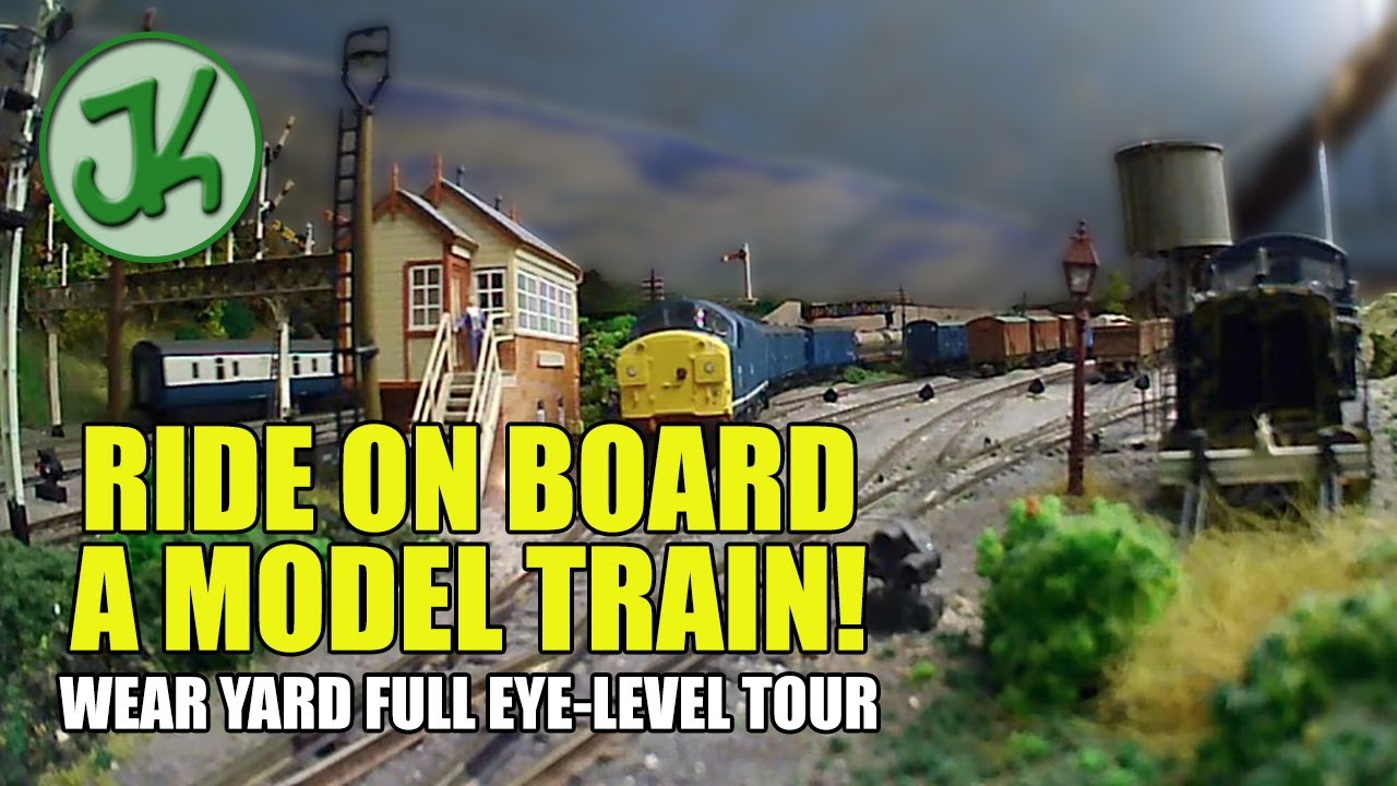 Ride on board a Model Train! | Wear Yard full Eye Level Tour - YouTube