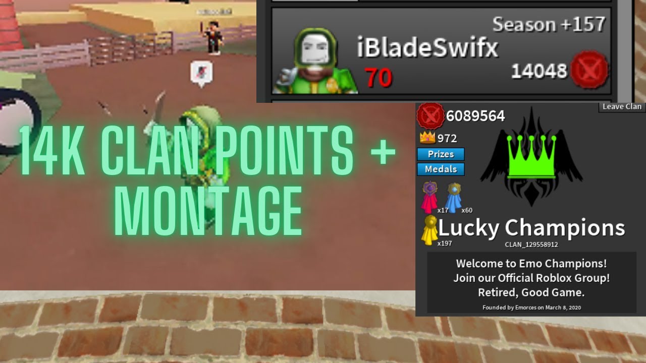 Reaching 14k Clan Points + Roblox Assassin Montage | ROBLOX Assassin ...