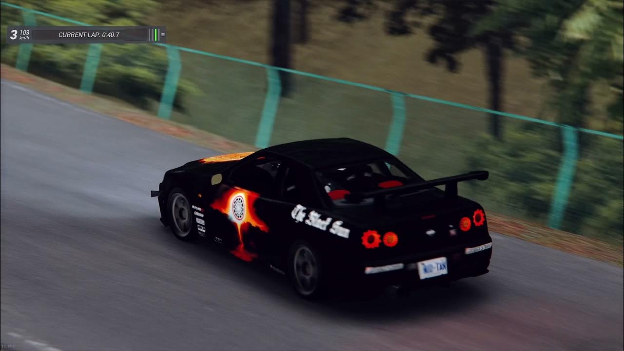 Assetto Corsa - Gunsai Touge - Tuned R34 GTR Time Attack - YouTube