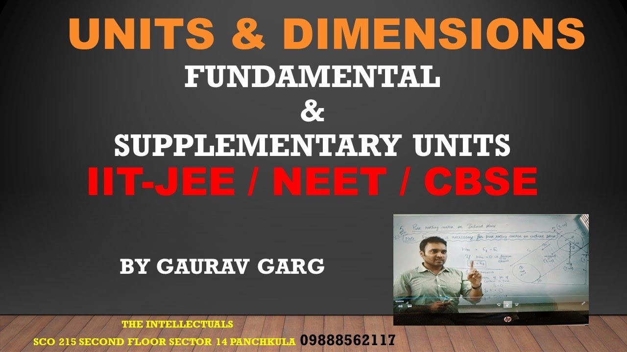 164. Units & dimensions I Introduction I Fundamental & Supplementary ...