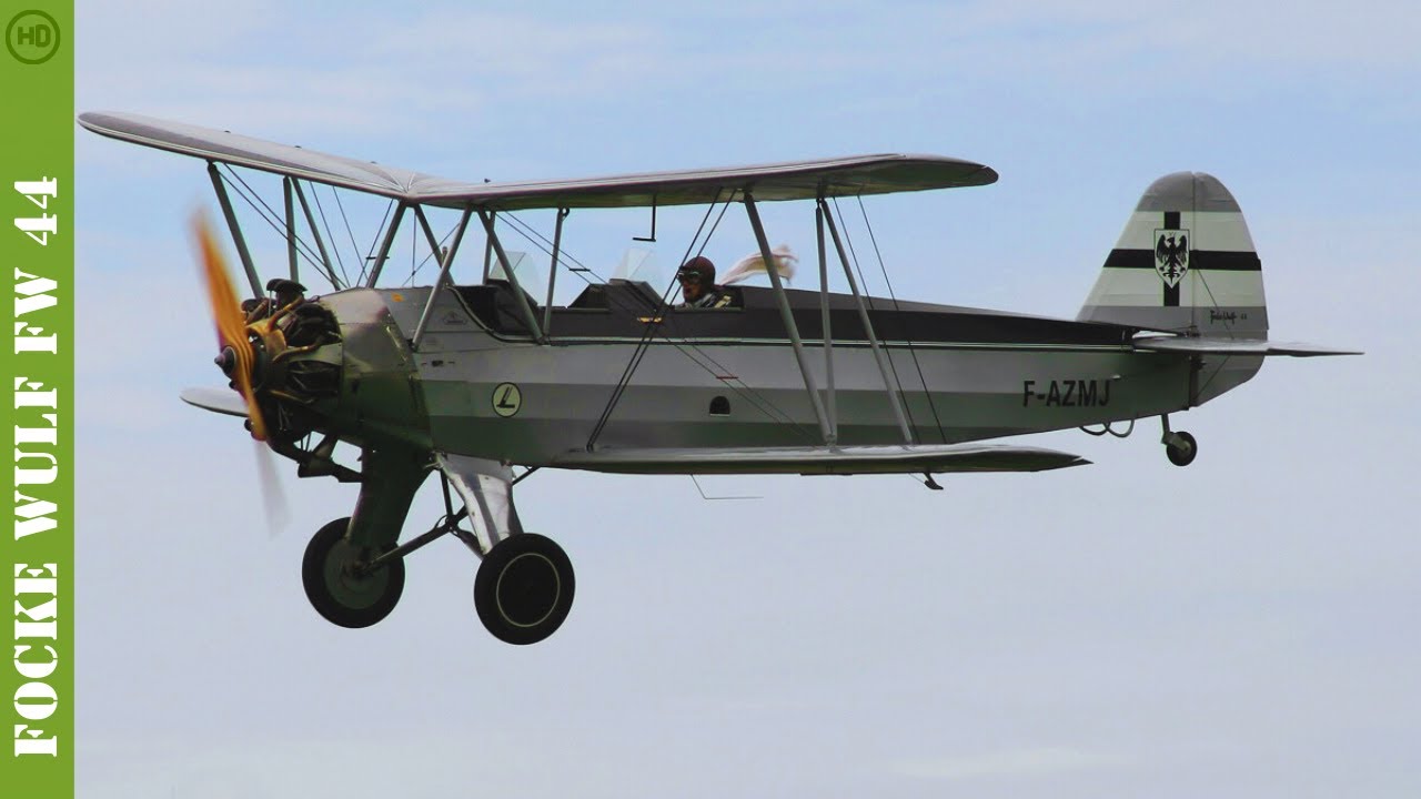 Focke Wulf Fw 44 - HD - YouTube