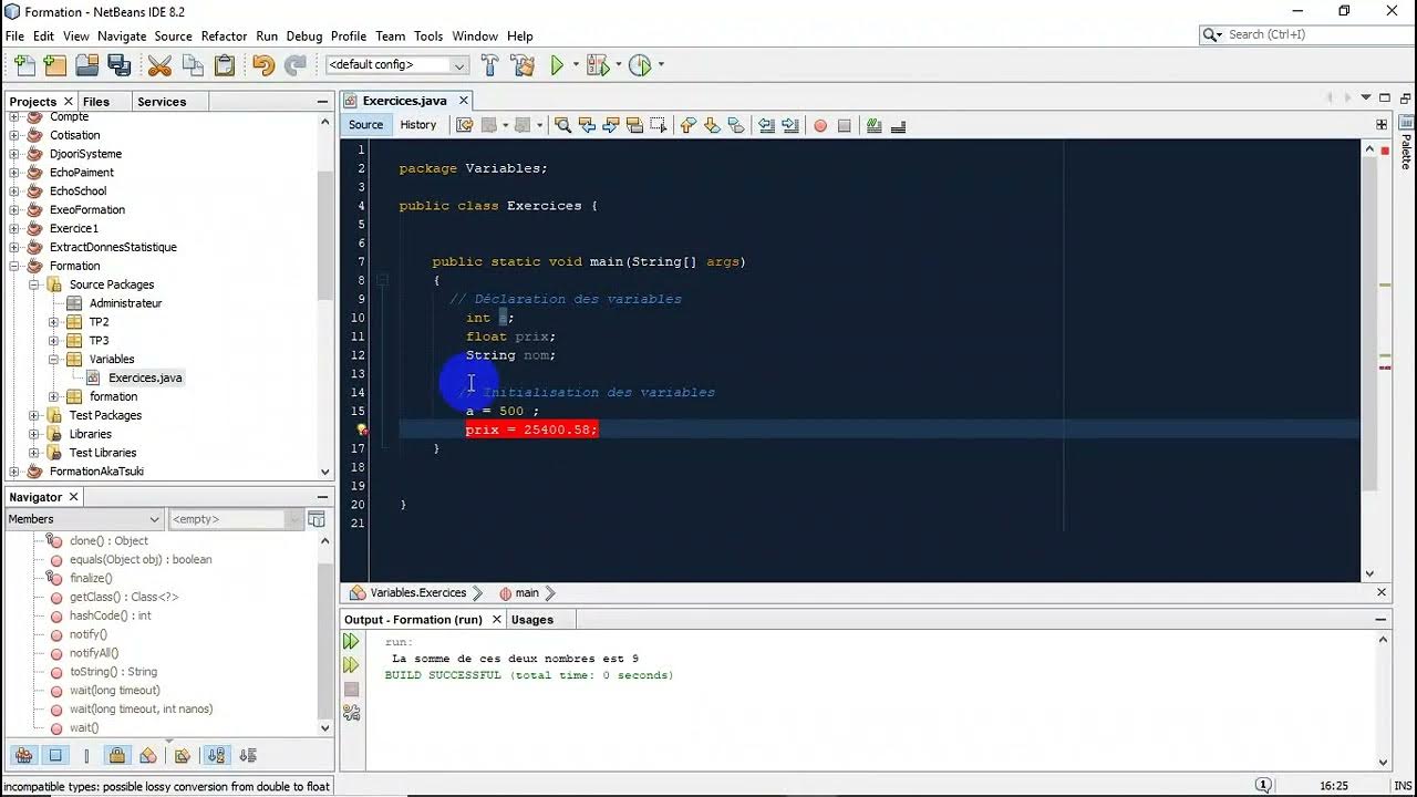 03- Déclaration des Variables en java ( Sous netBeans ) - YouTube