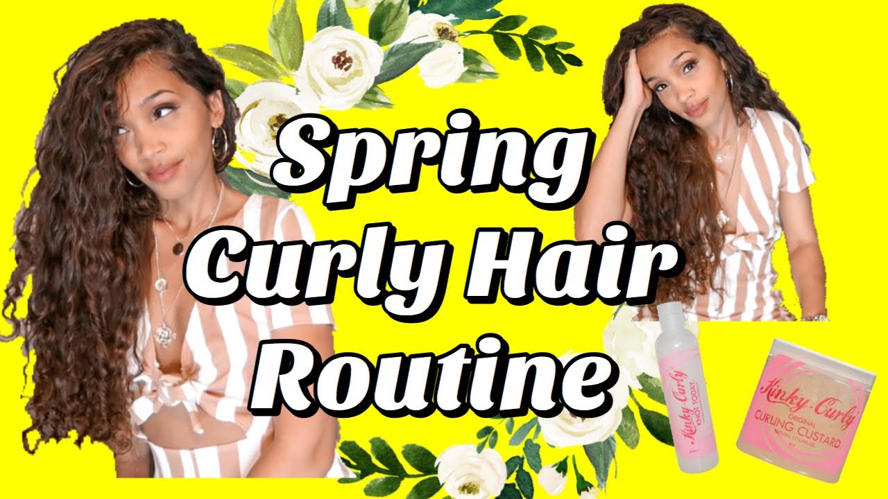 SPRING CURLY HAIR ROUTINE 2020 ft Kinky Curly Knot Today Leave in and ...